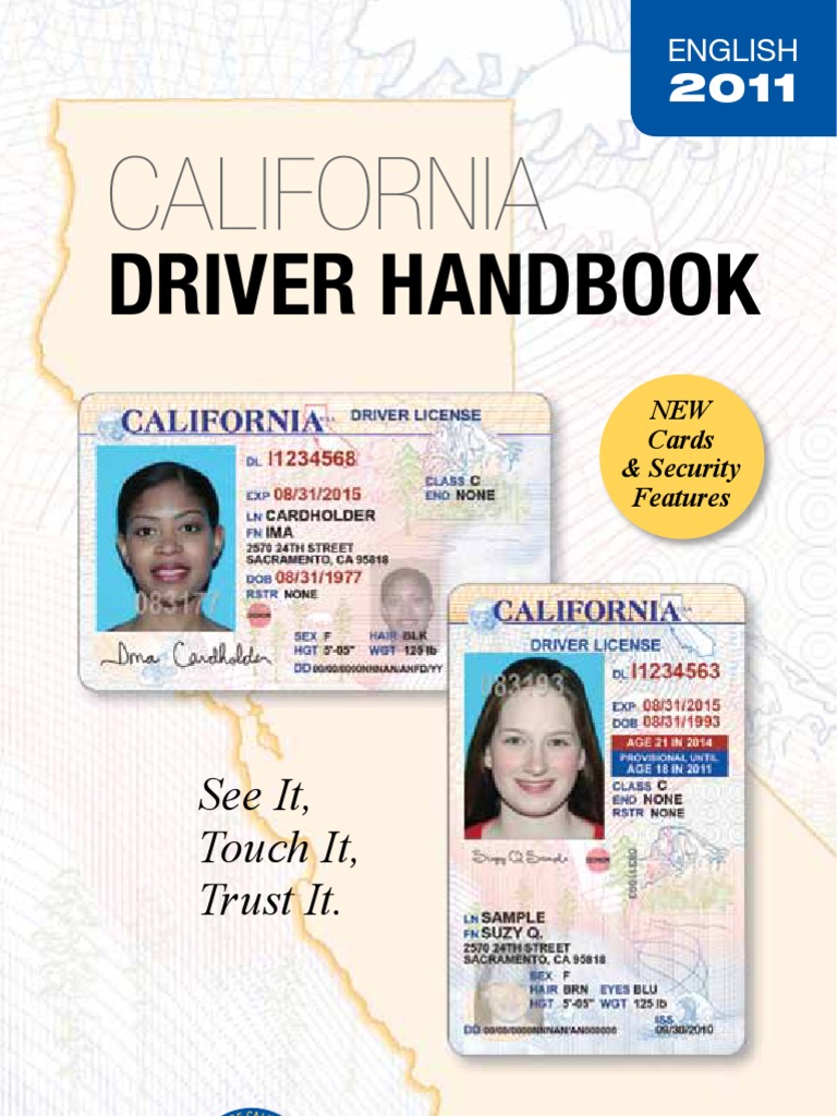 California Driver License Hand Book | PDF | Driver's License ...