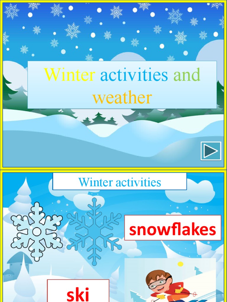 Winter Fun for Kids | PDF | Winter | Snow