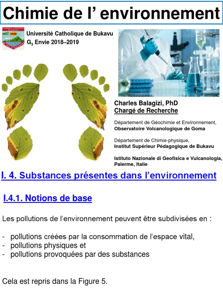 Chimie Et Environnement - L1 Chimie - 2 | PDF | Environnement naturel | Eau