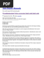 Volvo Error Codes | PDF | Throttle | Turbocharger