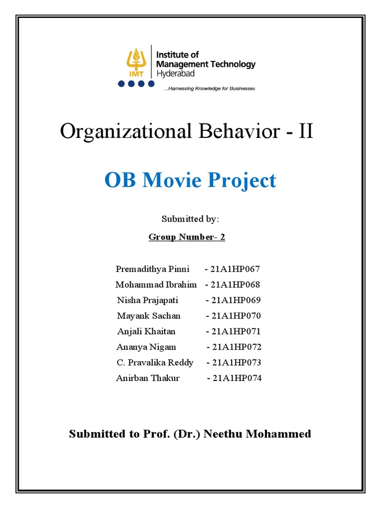Group 2 - Project Report | PDF | Expert | Industrial And Organizational ...