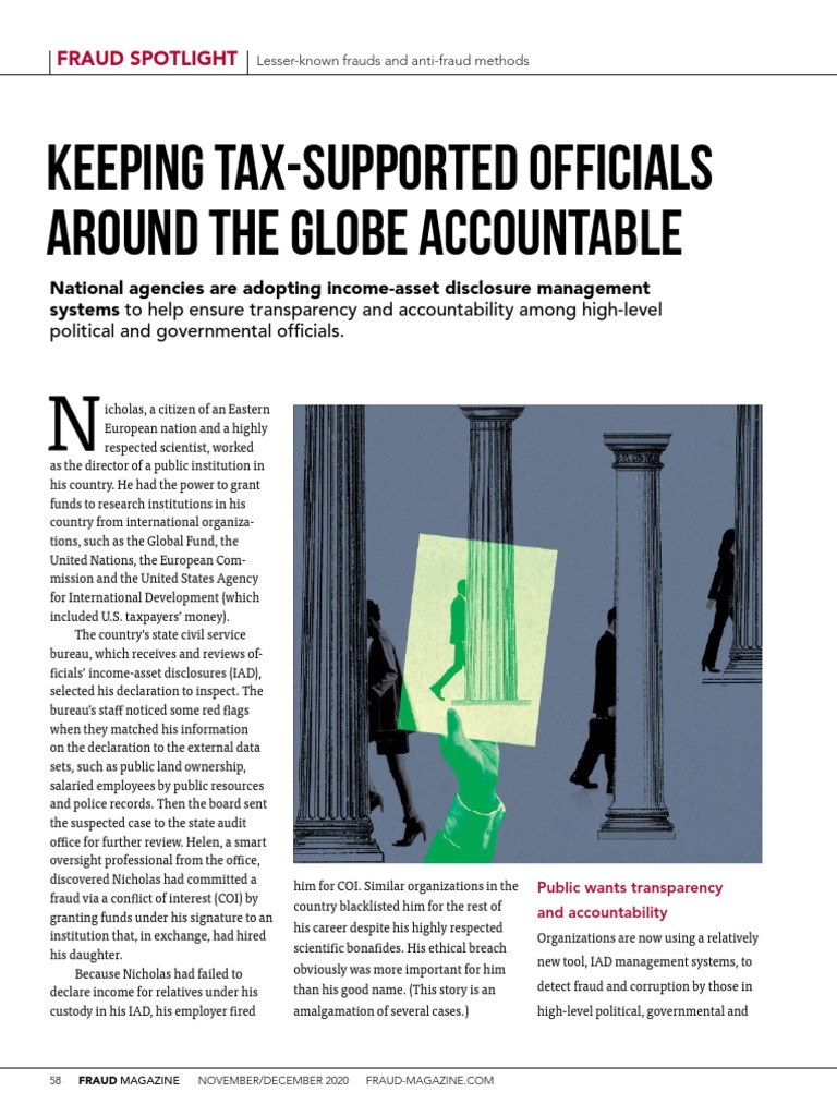 DR Haluk F GURSEL, Keeping Tax Supported Officials Around The Globe Accountable | PDF ...