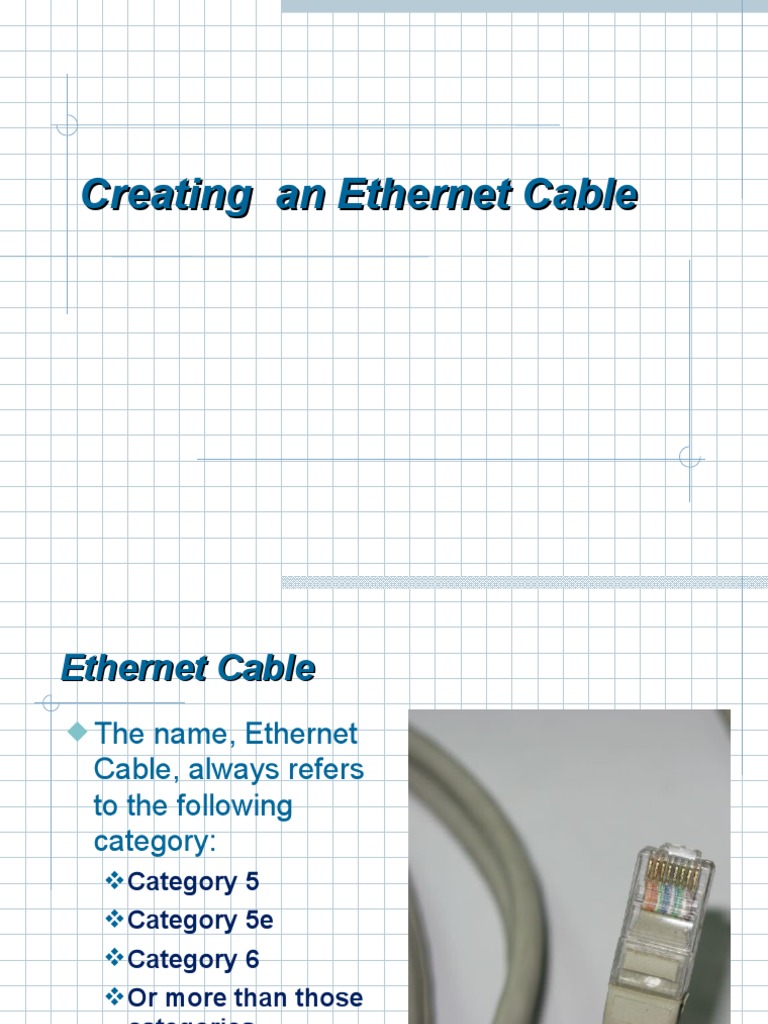 Creating A Network Cable | PDF | Electrical Connector | Computer Networking