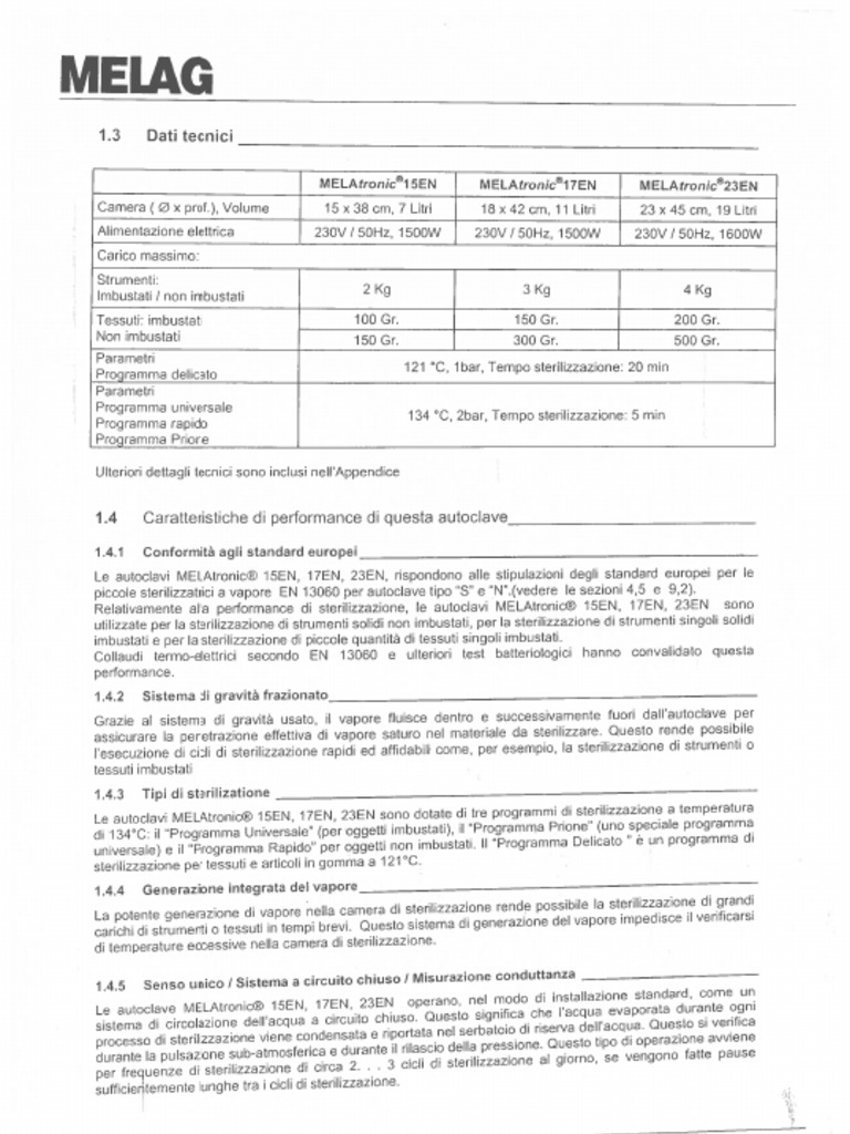 Autoclave Melag | PDF