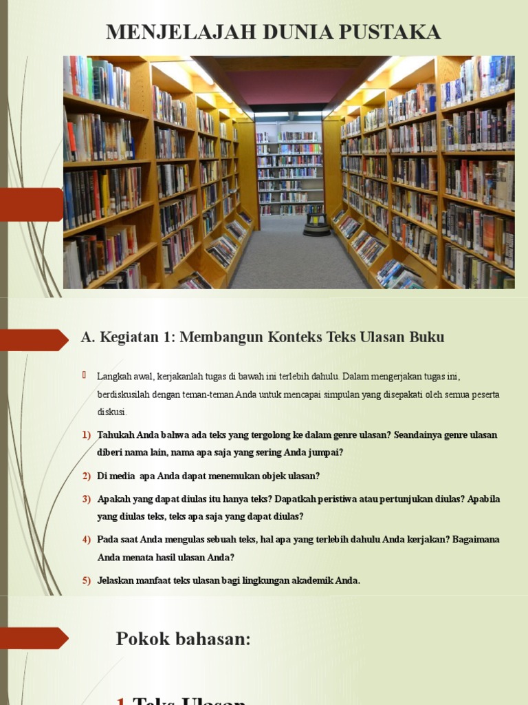 Menjelajah Dunia Pustaka | PDF