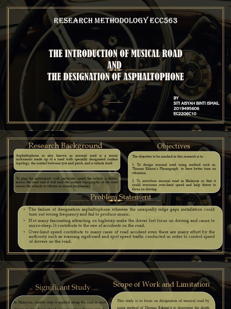 The Musical Road Presentation | PDF | Road