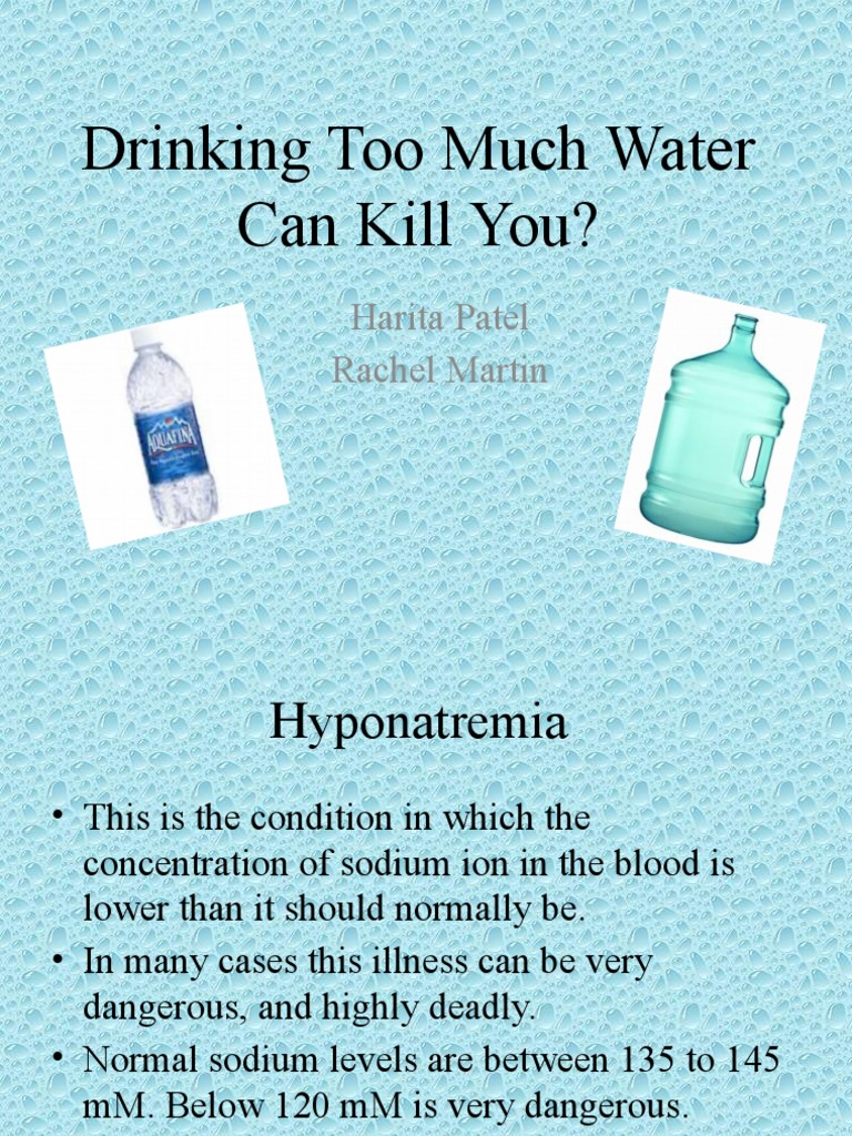 Drinking Too Much Water Can Kill You | PDF | Human Diseases And ...