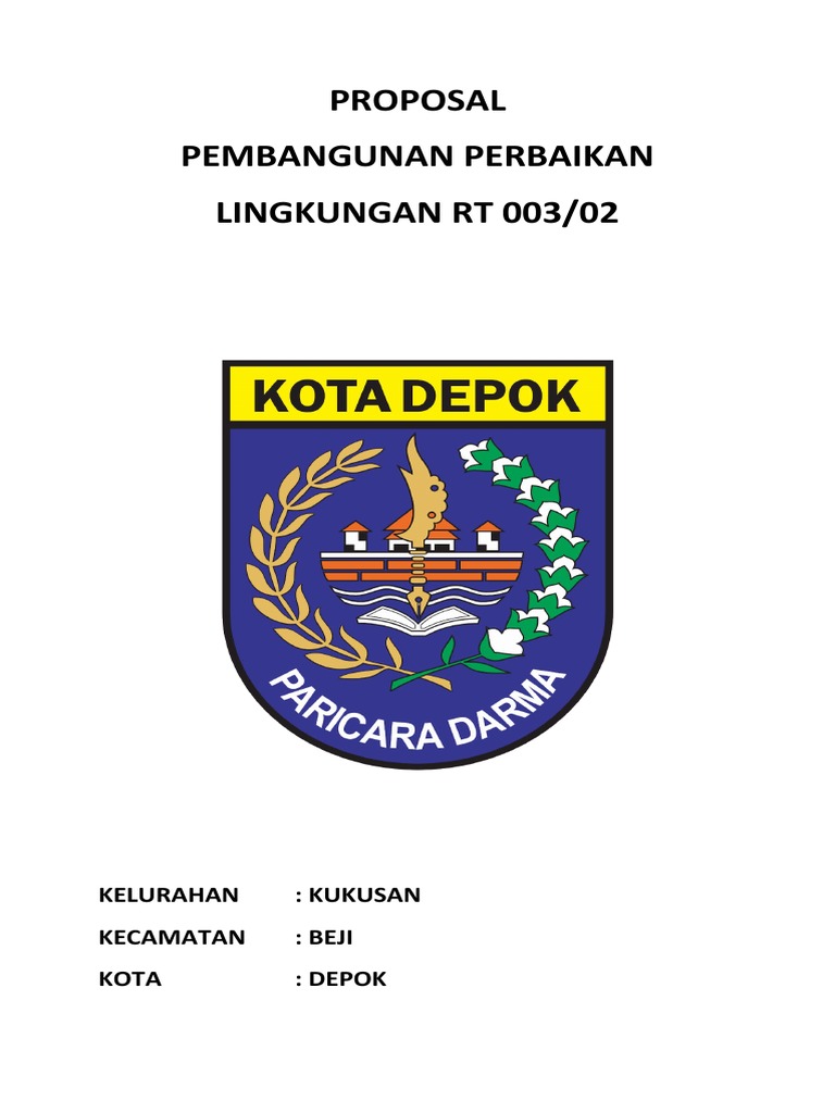 Proposal Perbaikan Jalan Pds Pdf