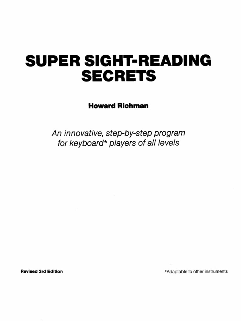 Super Sight Reading Secrets | PDF