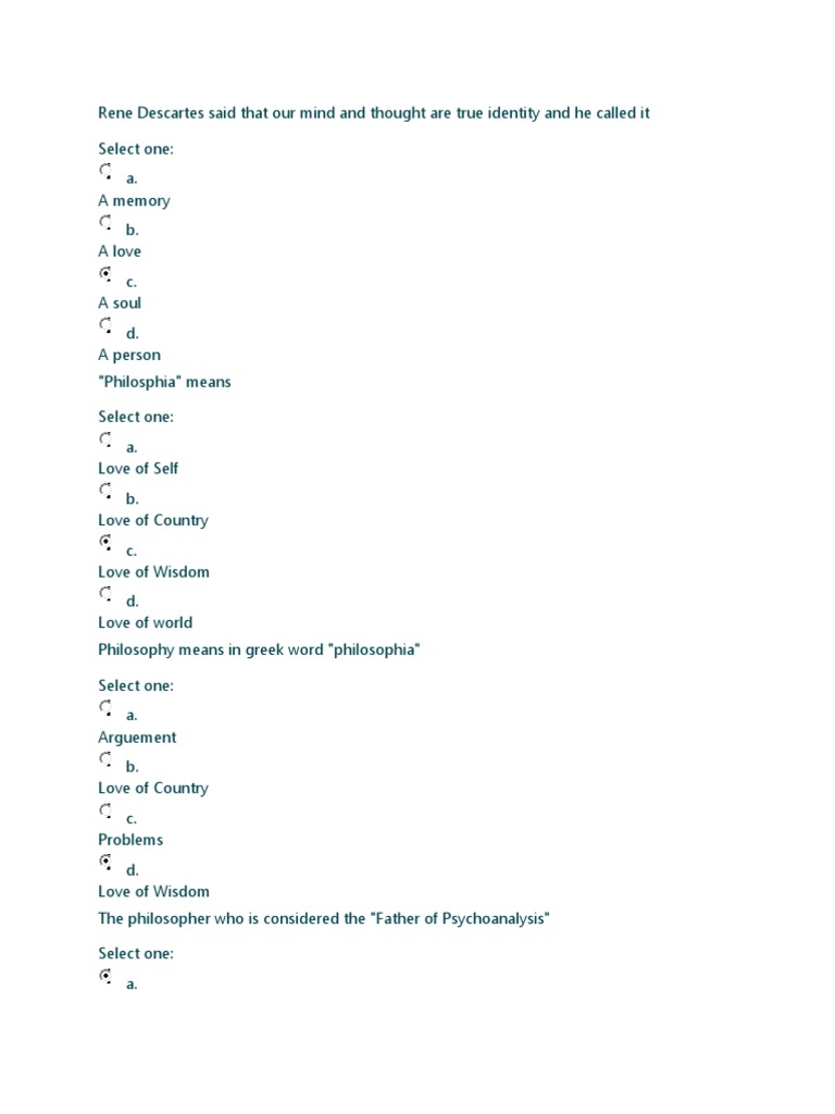 UGRD-GE6100 Understanding The Self | PDF