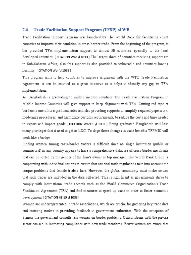 World Bank in Trade | PDF | Market (Economics) | World Bank