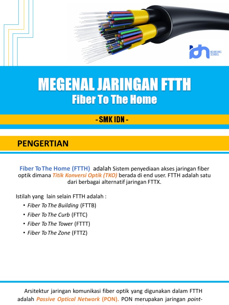 Modul 1 - Mengenal Jaringan FTTH | PDF
