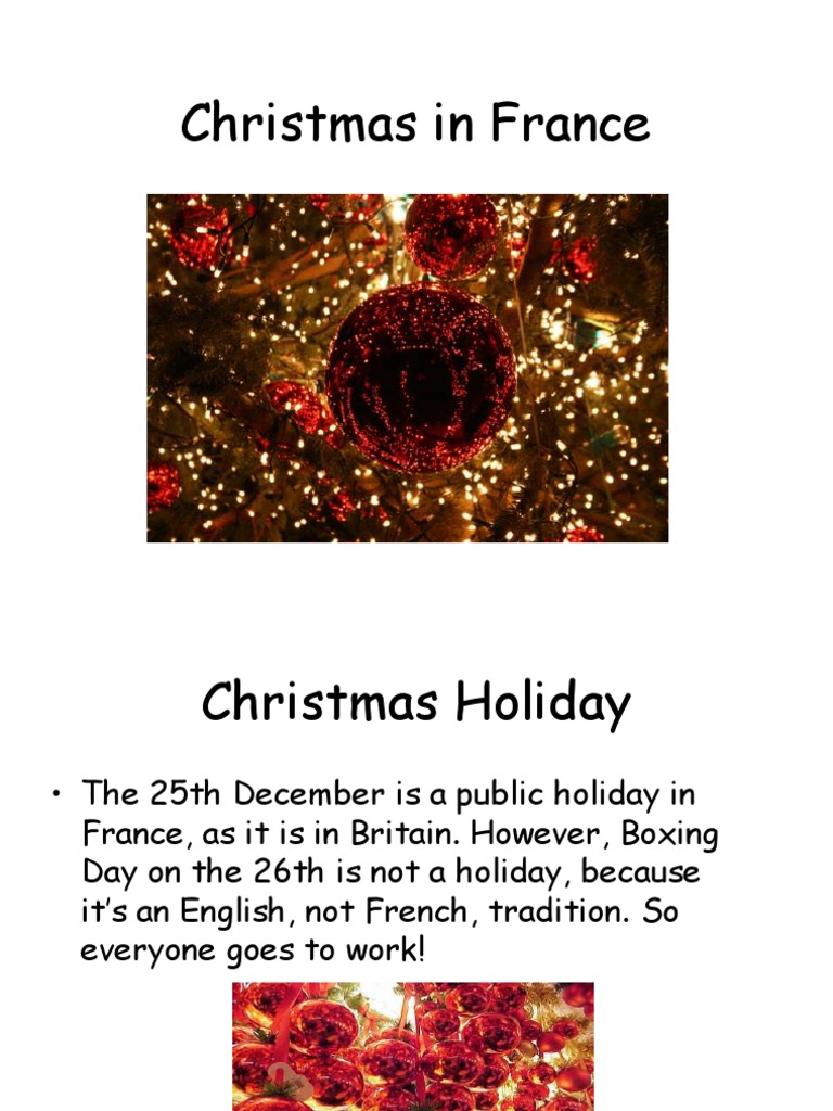Christmas in France Information | PDF | Santa Claus's Reindeer | Christmas