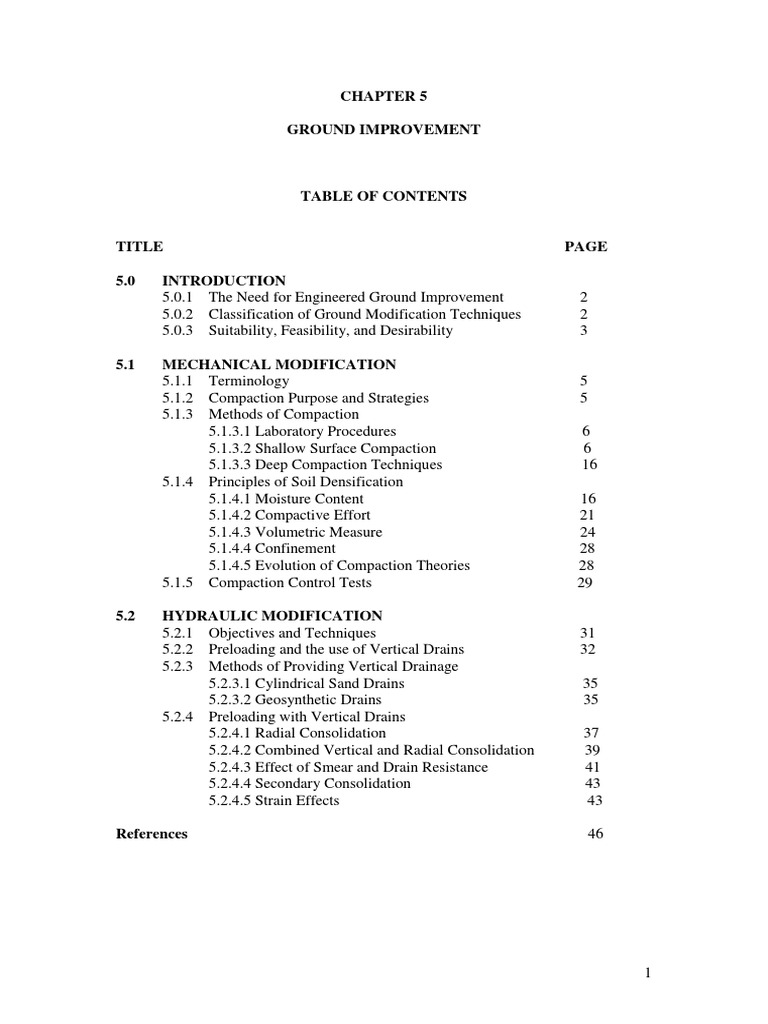CHAPTER 5 Ground Improvement | PDF | Sintering | Soil