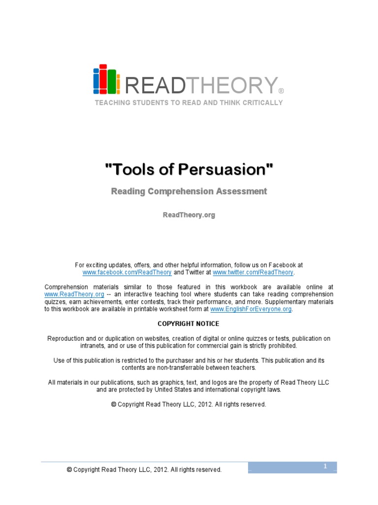 Tools of Persuasion Students | PDF | Persuasion | Logos