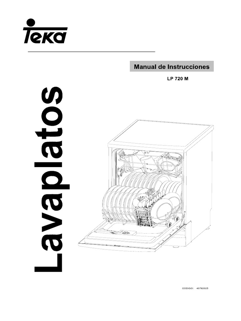 Instrucciones Lavavajillas Teka LP 720 | PDF | Materiales