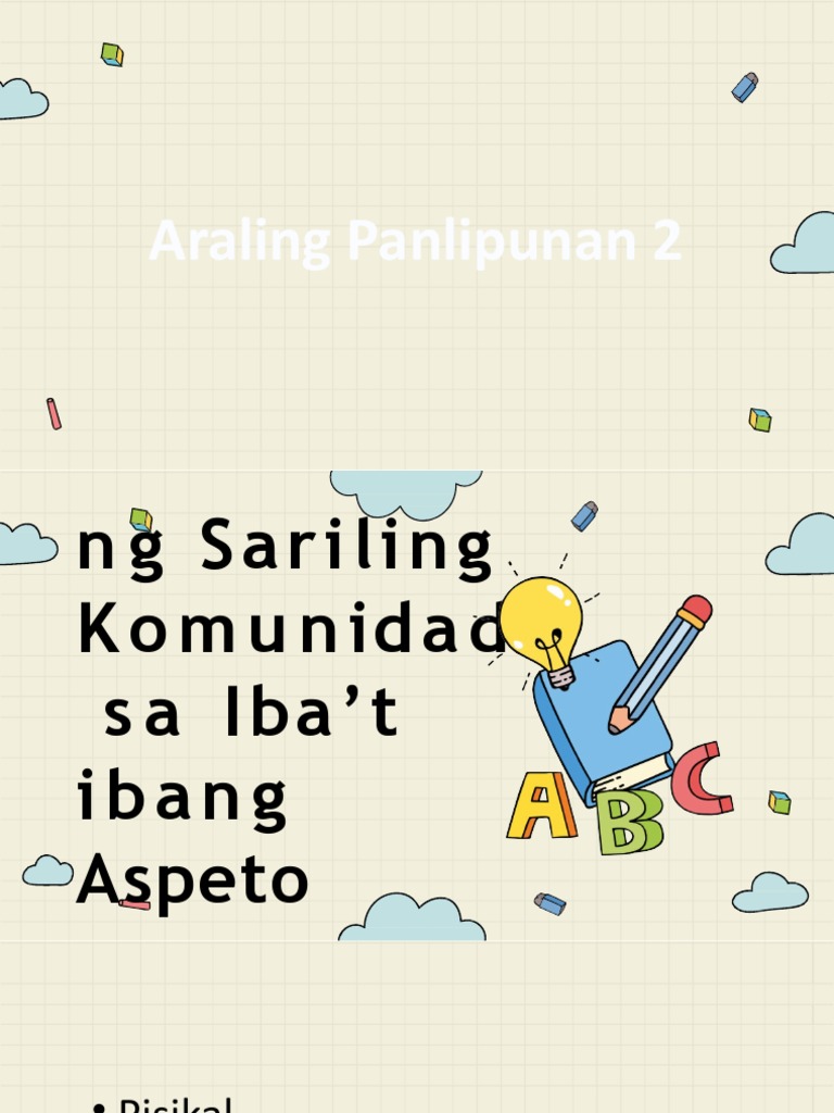 Pagbabago Sa Komunidad Sa Ibat Ibang Aspeto | PDF