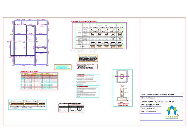 RCC Drawing Model | Download Free PDF | Column | Architectural Elements