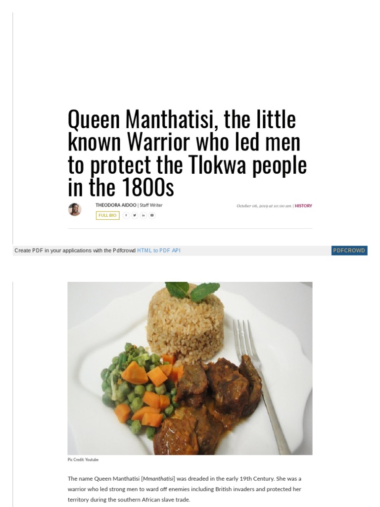 Queen Manthatisi - Batlokwa | PDF