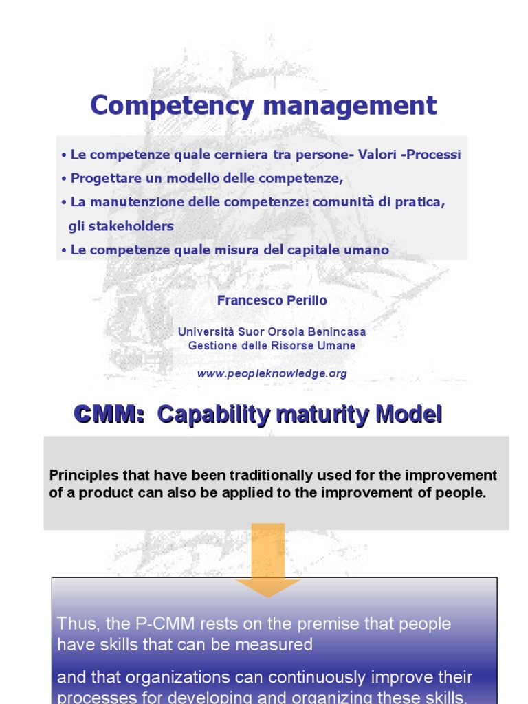 Competency Management: Gli Stakeholders | Download Free PDF ...