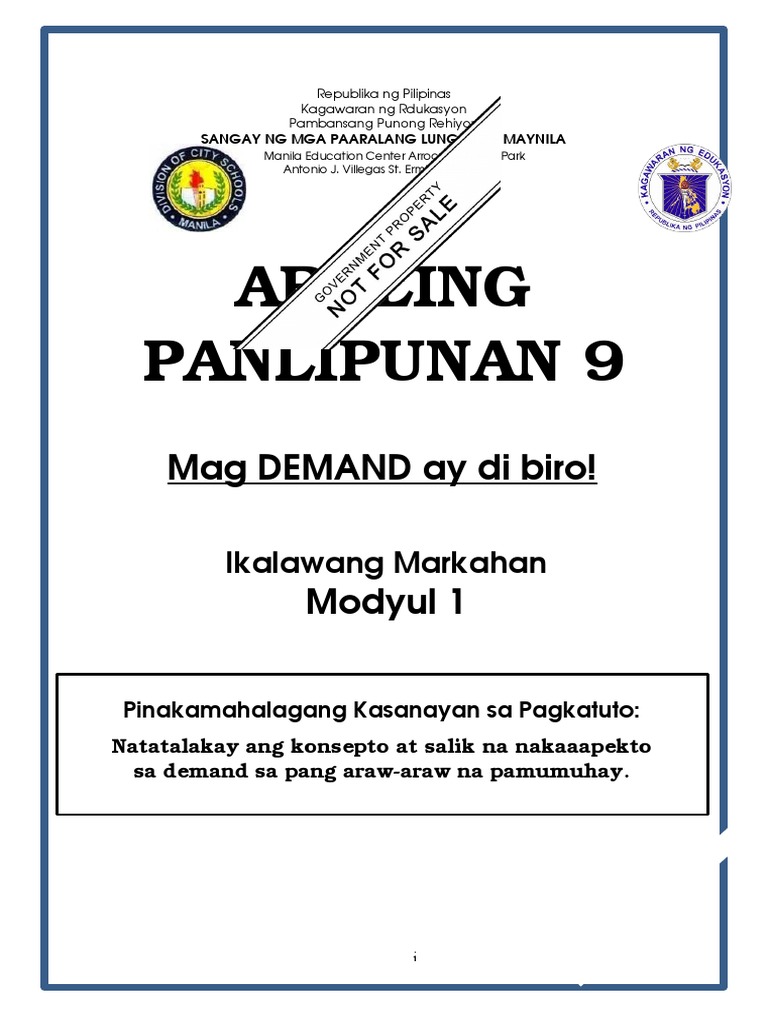 AP-9 Q2 Mod1 | PDF