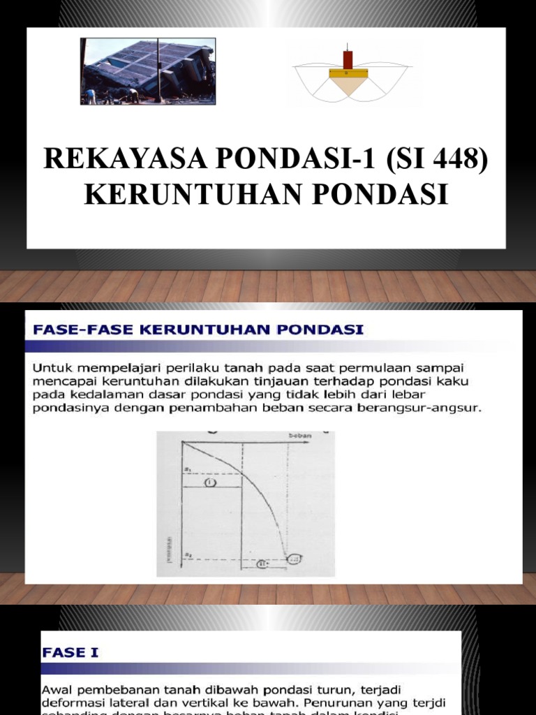 Rekspond 1 Keruntuhan Pondasi | PDF