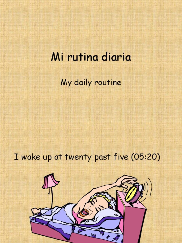Mi Rutina Diaria: My Daily Routine | PDF