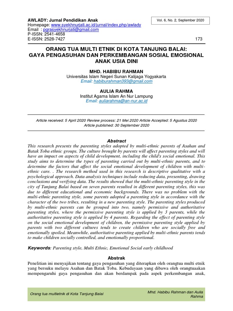 Jurnal Ipa | PDF | Parenting | Relationships