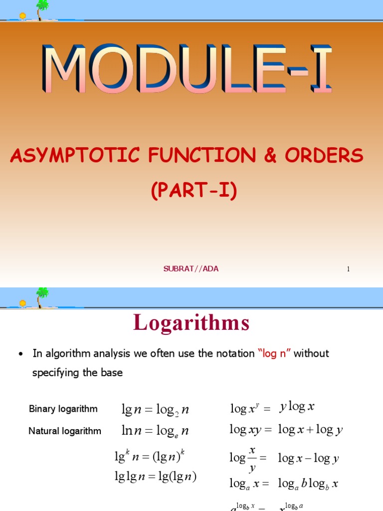 Asymptotic Relation And Order Pdf Algorithms Time Complexity 