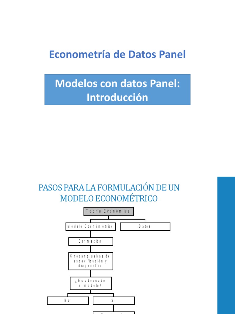 Datos de Panel - Introducción | PDF | Modelo de efectos fijos | Mínimos cuadrados ordinarios