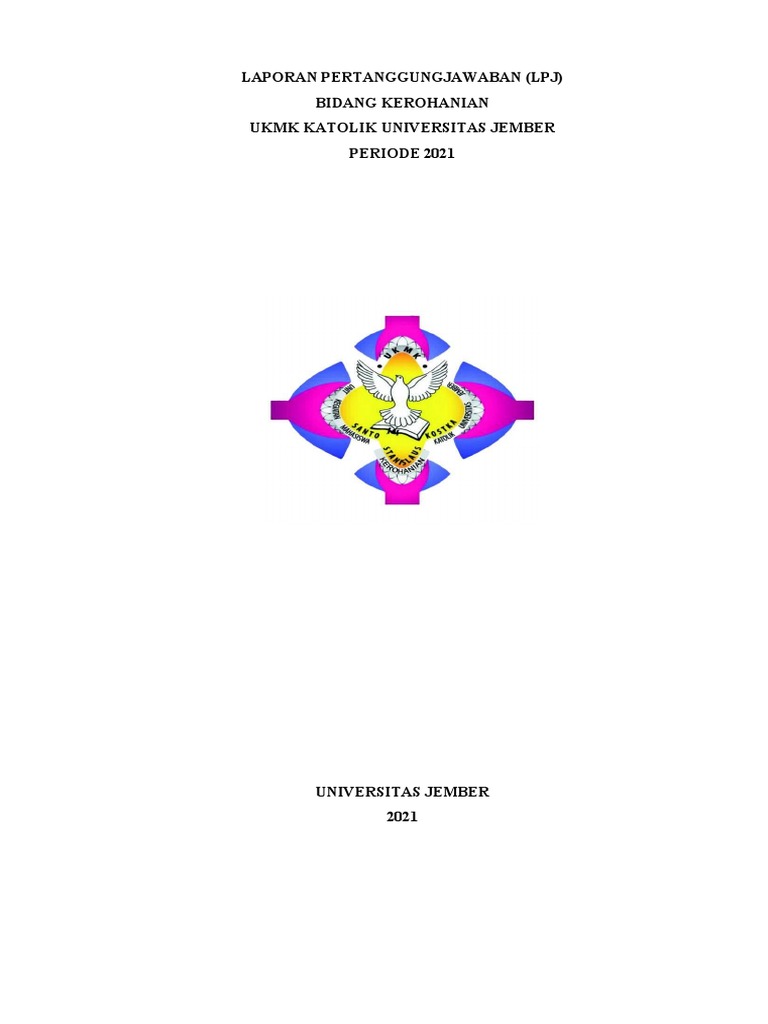 LPJ Bidang Kerohanian UKMK Katolik 2021 | PDF | Sains & Matematika ...