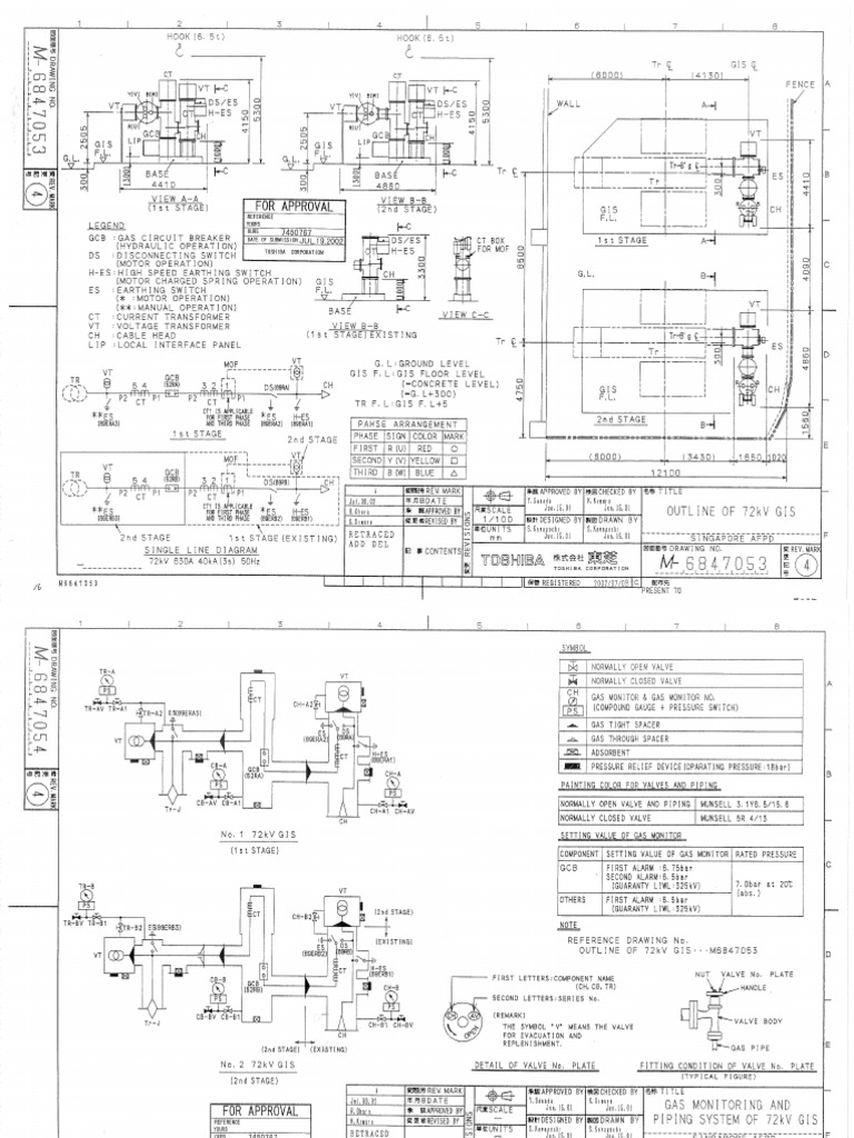 Sample of Outdoor 66kv Gis Drawing | PDF | Teaching Methods & Materials ...