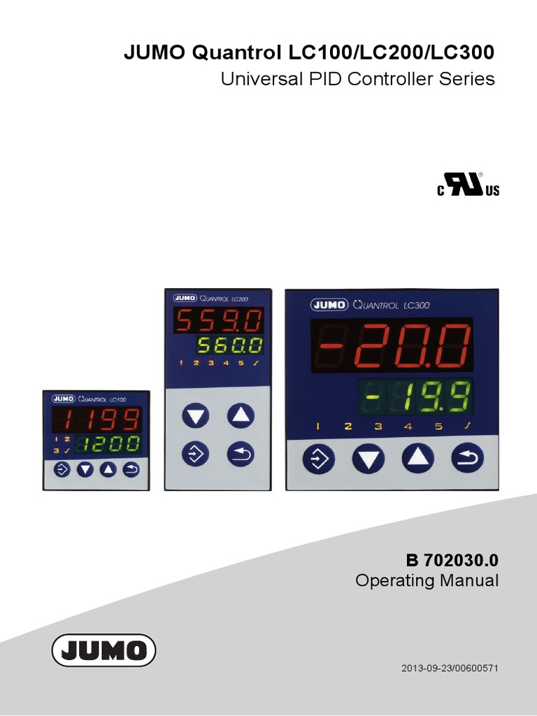 JUMO Quantrol LC100/LC200/LC300: Universal PID Controller Series | PDF ...