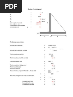 Toe Wall Design and Analysis Details | PDF | Pressure | Nature