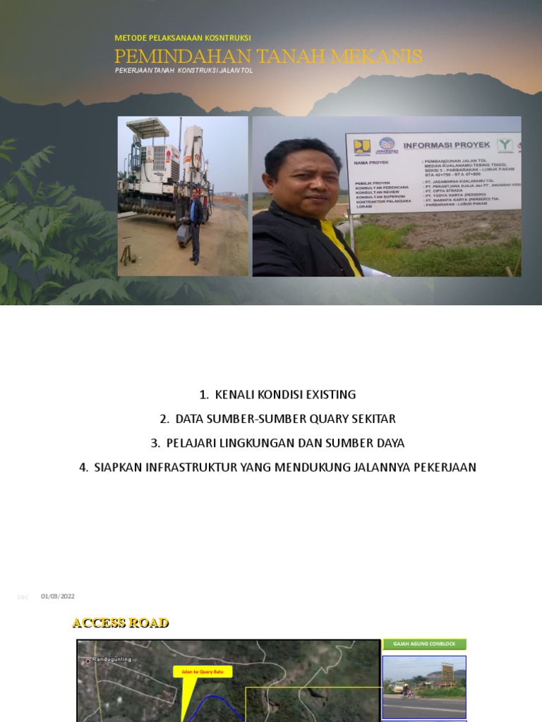 Pemindahan Tanah Mekanis (Pekerjaan Jalan) | PDF