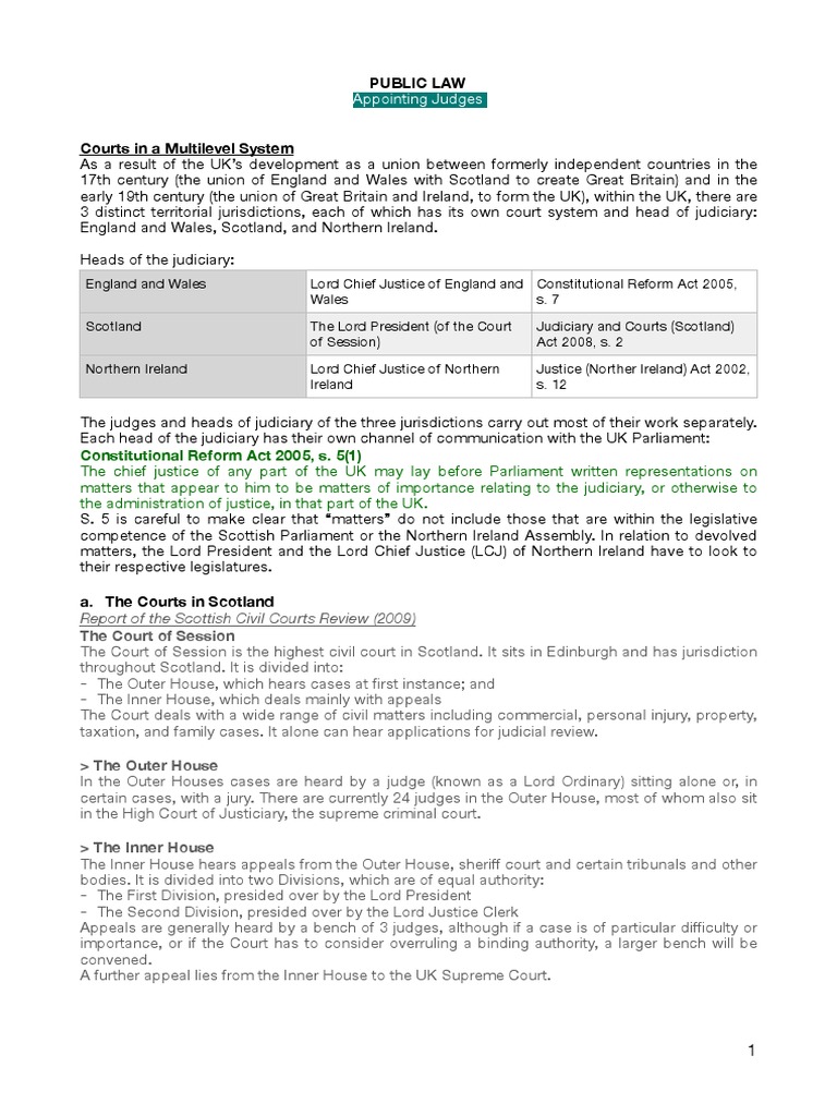 Appointing Judges | PDF | Public Sphere | Legal Organizations