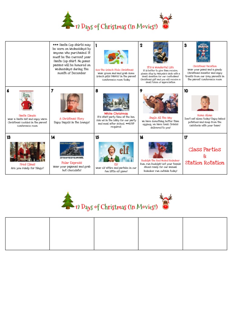 12 Days of Christmas | Download Free PDF | Santa Claus | Christmas