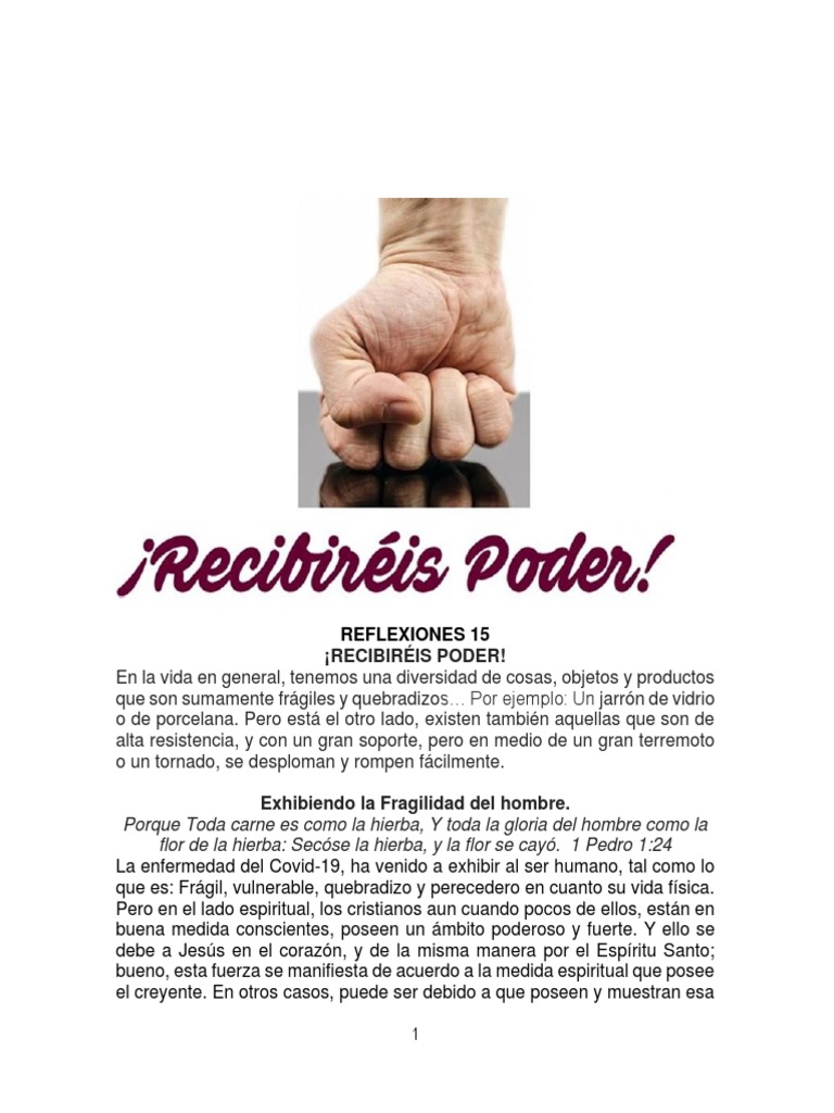 Poder y Resistencia Espiritual | PDF | espíritu Santo | Oración