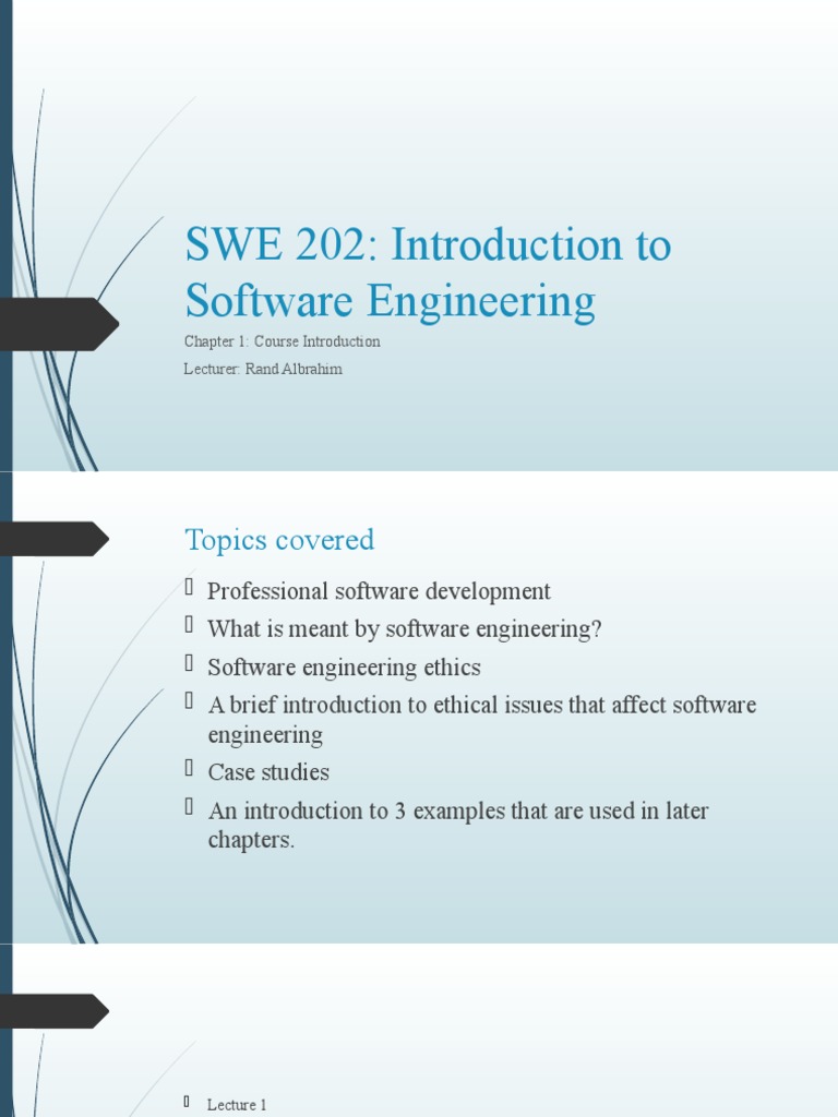 Introduction to Software Engineering Concepts | PDF | Web Application ...