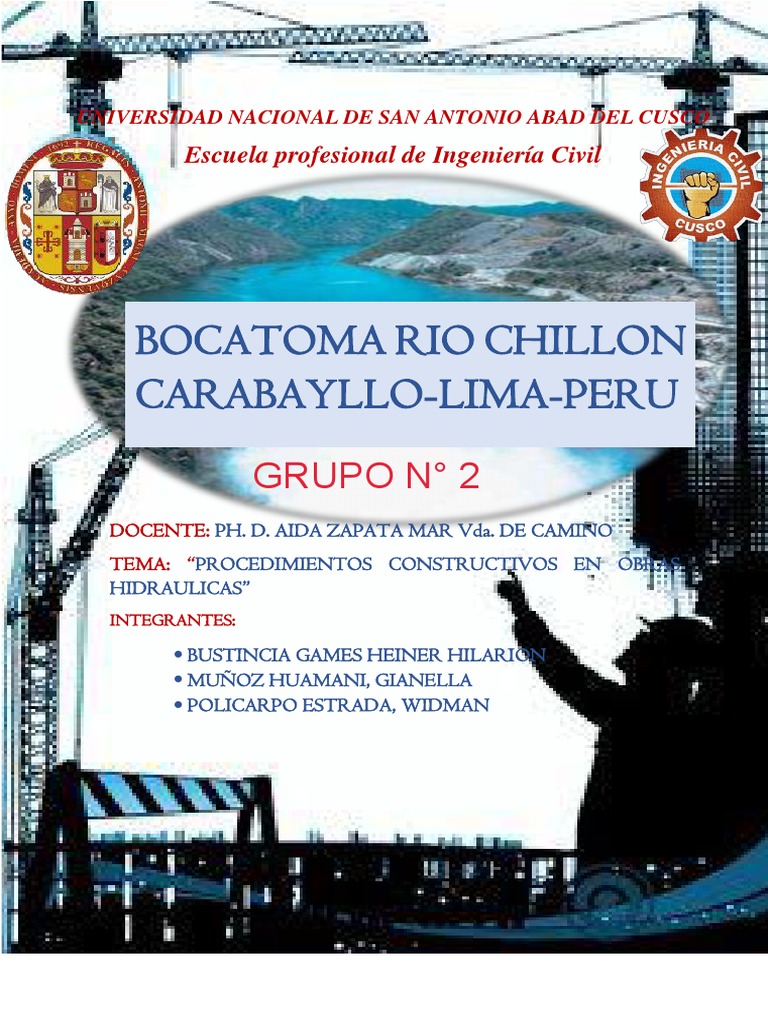 Procedimientos Constructivos en Obras Hidráulicas | PDF | Hormigón ...