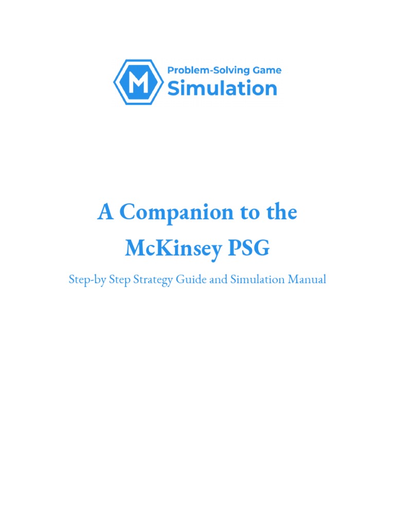 McKinsey PSG Strategy Guide | PDF | Predation | Top Down And Bottom Up ...