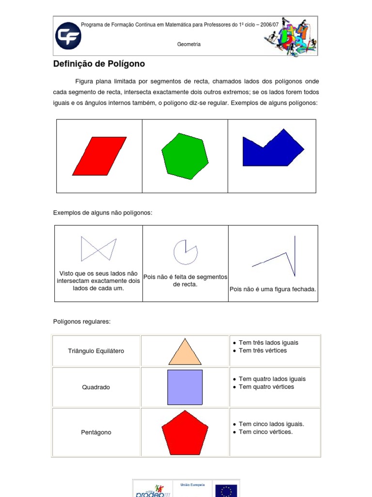 Definicao De Poligono Para Criancas