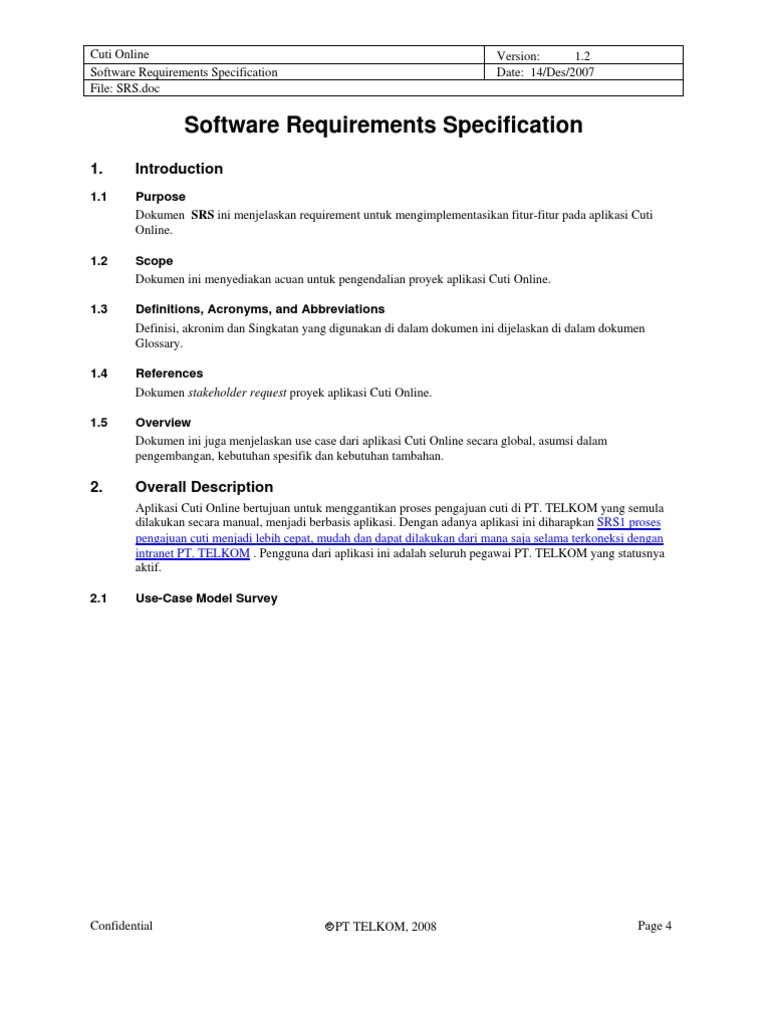 Sample SRS | PDF | Komputer