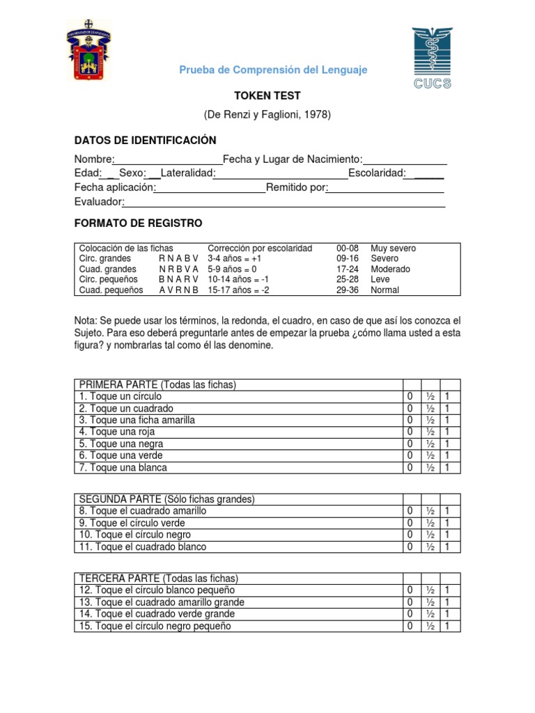 Formato Token Test | PDF