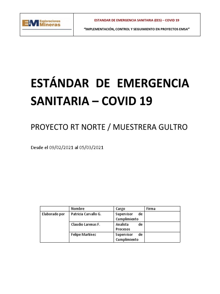 Informe EES EMSA Al 05-Marzo-2021 | PDF | Lavado de manos | Salud pública