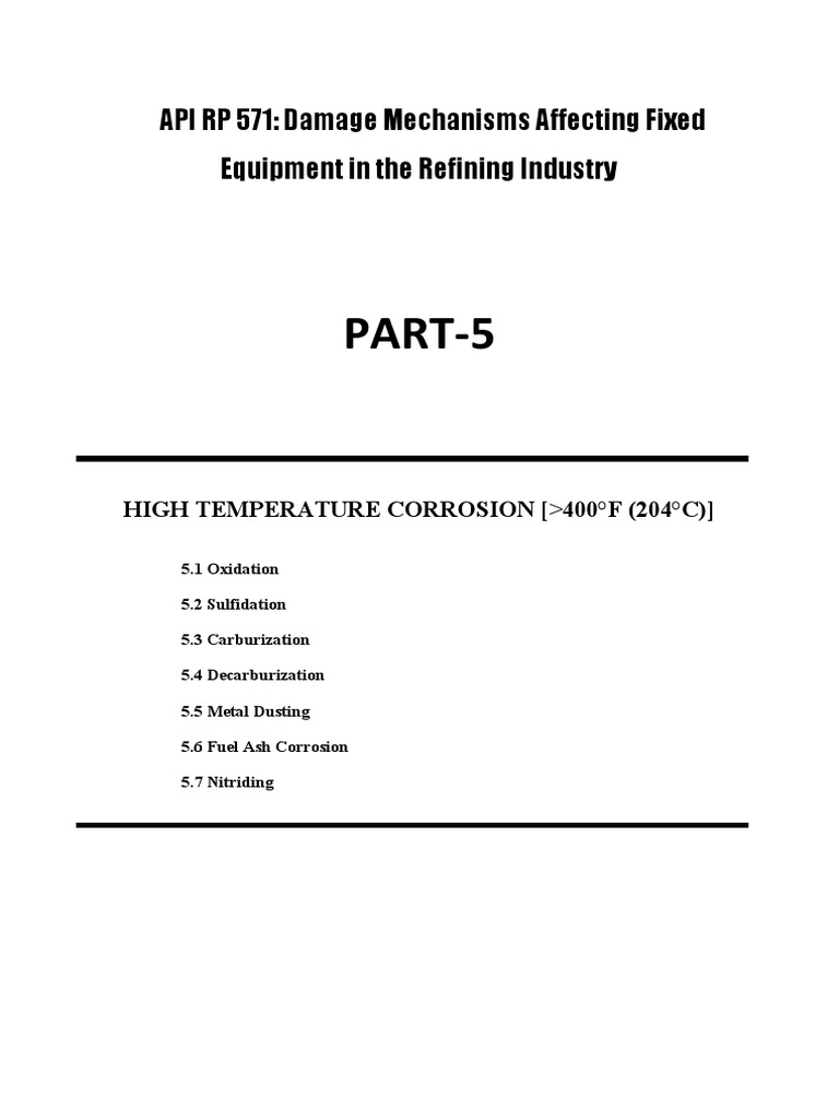 File 6 - API 571 - CHAPTER-5 | PDF | Corrosion | Alloy