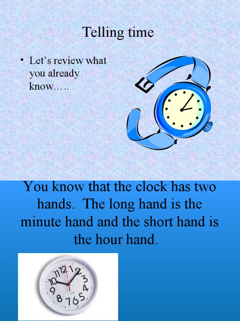 Telling Time for Beginners | PDF | Self-Improvement