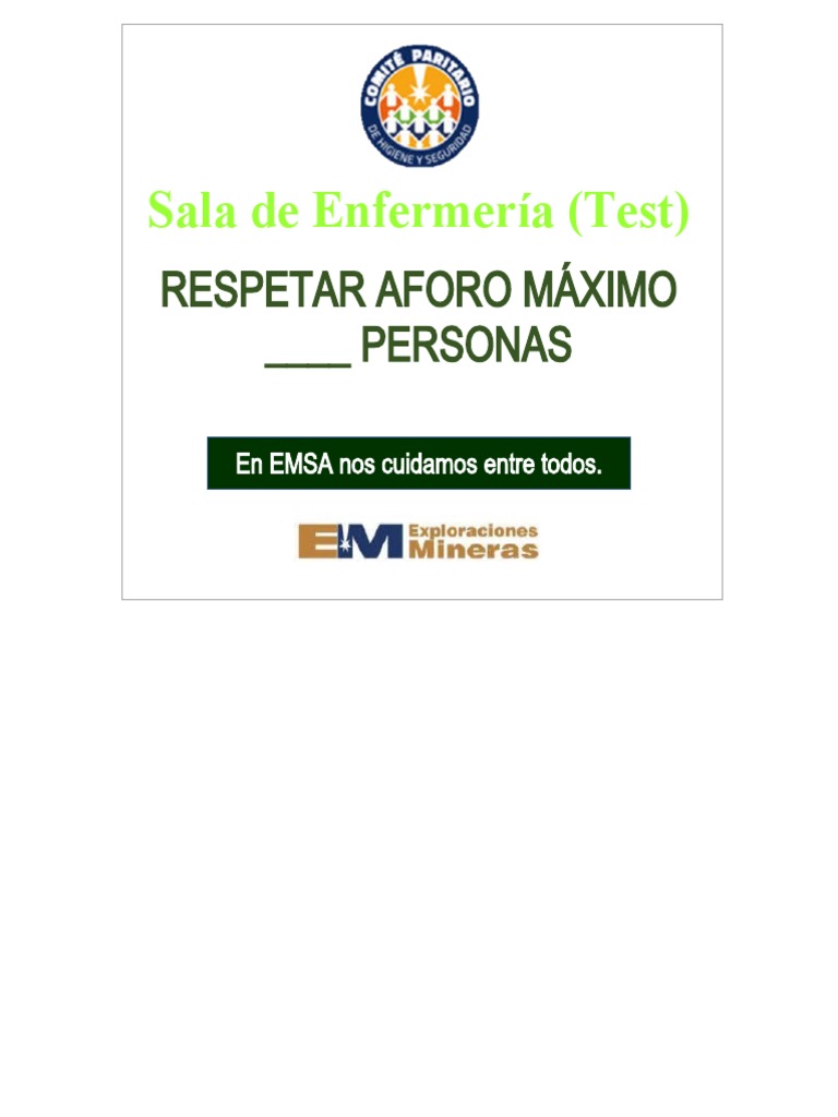 Afiche de Aforo | PDF