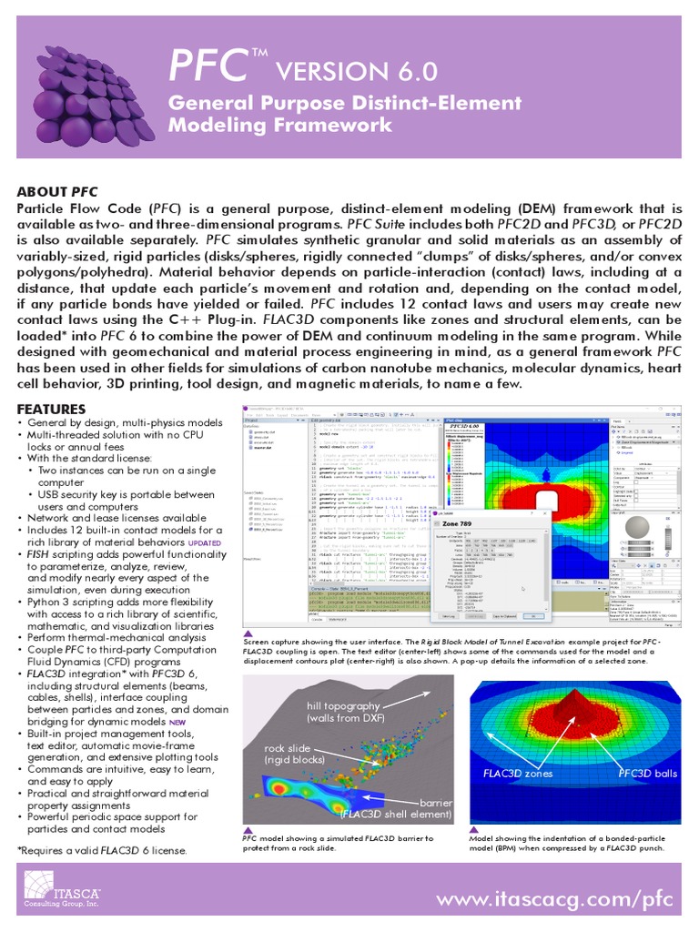 About PFC: - FISH Scripting Adds Powerful Functionality | PDF | Simulation | Python (Programming ...