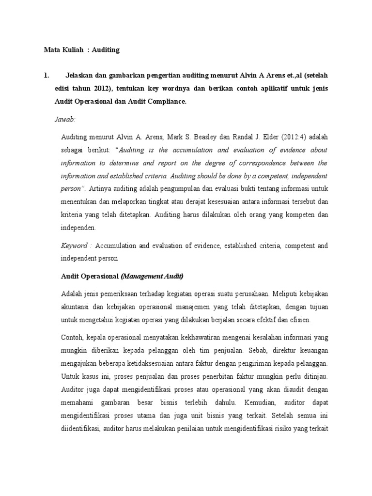 Tugas Pre Mid Audit | PDF